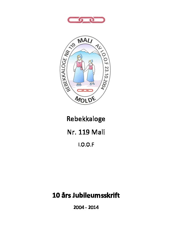 Loge Mali 10 år - Odd Fellow