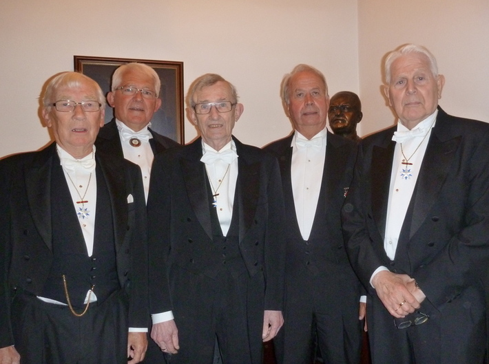 3 brødre fikk sine 40 års Veteran-juveler på samme kveld - Odd Fellow